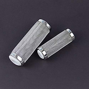 AUEAR, 2 Pack Stainless Steel Mesh Inflow Aquarium Filter Guard Intake Cover for Shrimp and Fish