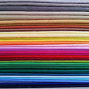 50 PCS 10" x 10" Precut Multi-Colors Cotton Fabric Squares Fabric Bundles for Sewing & Quilting Beginners