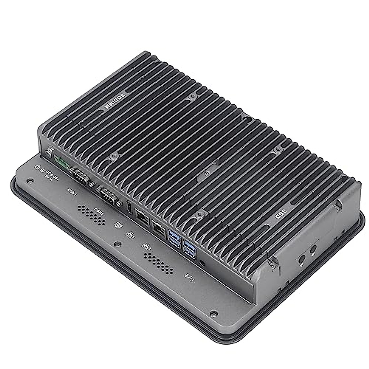 Industrial Tablet PC, Quiet 100‑240V Sensitive Rugged Touchscreen Tablet Efficient Heat Dissipation Single Point Control Dustproof for Electronic Education (US Plug)