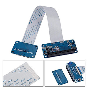 ASHATA 50Pin to 40Pin DPI Driver RGB LCD Driver Board for, Tablet PC Computer Replacement Part Component