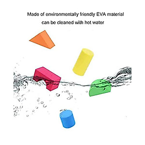 QIDIWIN EVA Foam Softie-Blocks for Kids Building Toys, Ideal Construction Blocks Toys for Toddlers, 46 Pieces in Different Shapes and Sizes