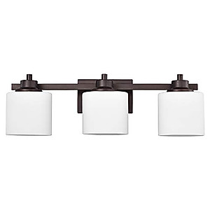Chloe Lighting Lighting SOLBI Contemporary 3 Light Oil Rubbed Bronze Bath Vanity Fixture 24'' Wide (CH21036RB24-BL3)