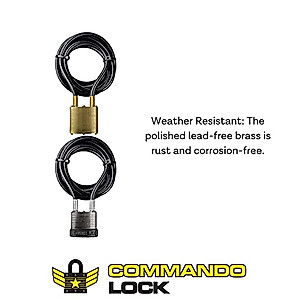 Commando | Cable Lock Steel | Military-Grade | 8 Ft.