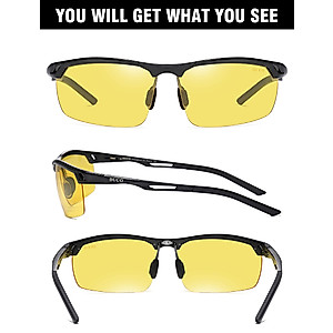 DUCO Night-vision Glasses Polarized Night Driving Men's Shooting Glasses