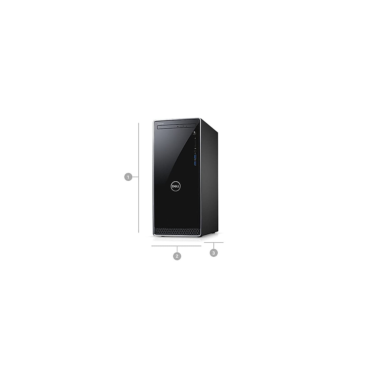 Dell Inspiron 3000 3670 Desktop Computer - Intel Core i5 (8th Gen) i5-8400 2.80 GHz - 12 GB DDR4 SDRAM - 1 TB HDD - Windows 10 Ho