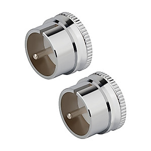 Monosaudio XLR Male Plugs 2Pcs XLR Dust Caps XLR Shorting Plugs Shileding Caps Noise Stopper Dust Proof Protectors XLR Connector Covers for Audio,Speakers, Subwoofers,Amplifier(Rhodium Plated)