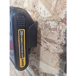 (10 Pack) Commander Tools Battery Holders Compatible with Dewalt 20v & 60v Batteries - Wall Mounts / Hangers / Rack