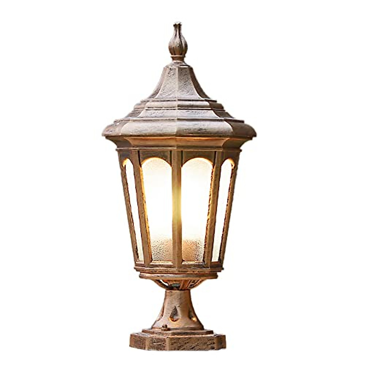 KMYX Outdoor Post Light Modern Bollard Column Lamp Waterproof IP55 Exterior Pillar Lamp Garden Stigma Light Courtyard Porch Decorative Landscape Lamp, 11cm×42cm