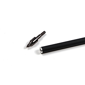 TOPARCHERY 12pcs 20inch Carbon Crossbow Arrows Crossbow Bolts with 4inch Vanes and 12pcs 3 Blades Archery Broadheads 125 Grain Screw-in Arrow Heads Arrow Tips (with Gold Color Tips)