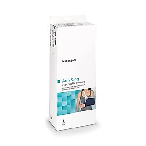 McKesson Extra-Small Arm Sling For Injured Shoulder or Wrist, Adjustable Strap to Immobilize Injury, Unisex Design for Left and Right Arm, 5.25" x 12.5", 6 Count