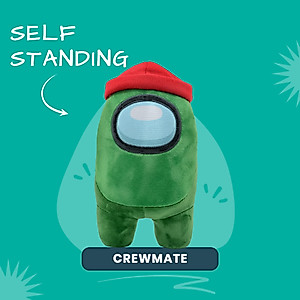 Among Us Official Toikido Yume 12" Plush w/Accessories 2 Pack,Red and Green,One Size,19463