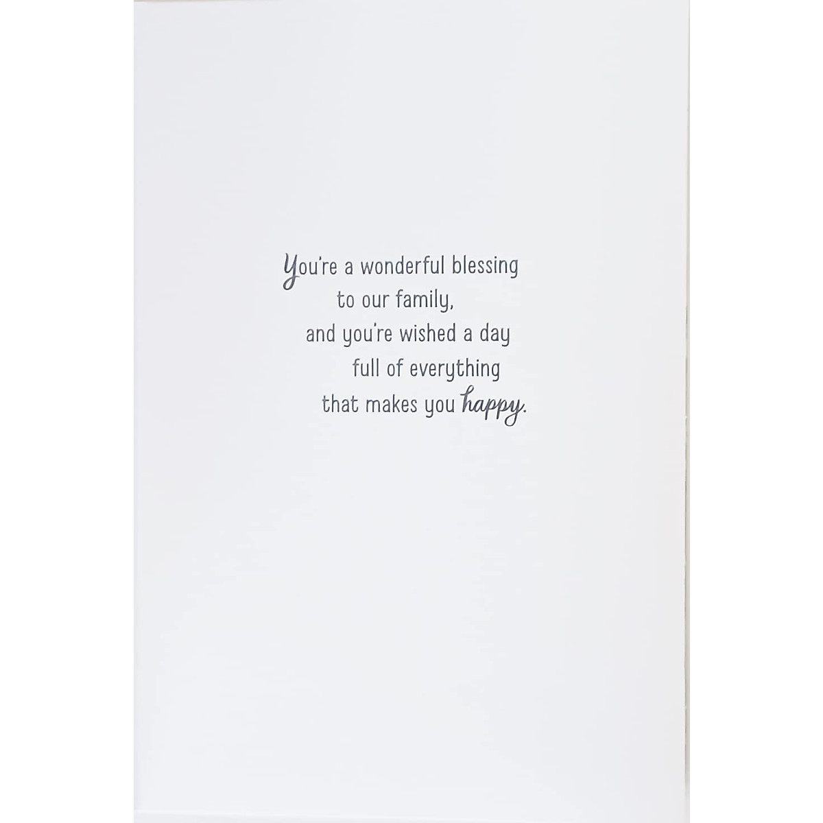 Greeting Card You're A Wonderful Blessing To Our Family Great-Granddaughter Happy Birthday with Butterfly