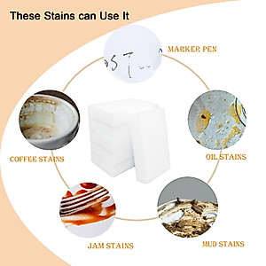 KeenKiD 50 Pcs/lot Magic Sponges Cleaning Eraser Melamine Sponge Foam Pads,Multi-Functional Household Cleaning Kitchen Dish Sponge 100x60x20mm (50)