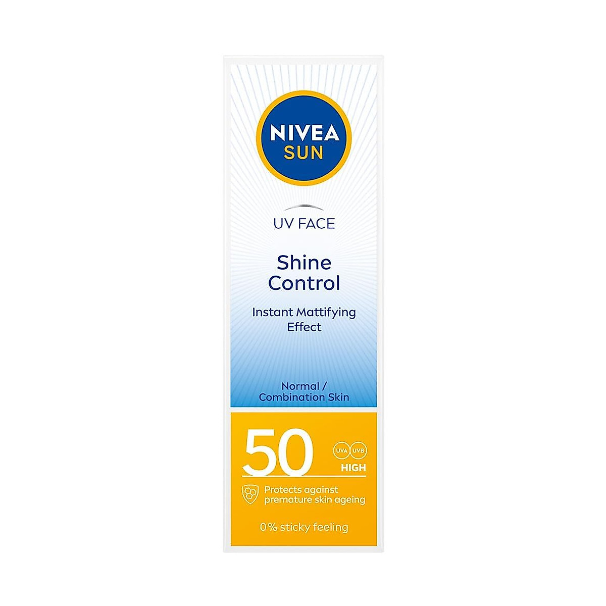 Nivea Sun UV Sunscreen Face Shine Control Cream for Mat Look SPF50, 50ml