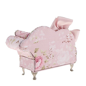 yotijar Flower Pink Fairy Furniture Jewellery Box Childrens Organiser Case Gifts - Sofa