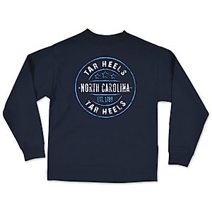 NCAA North Carolina Tar Heels Toddler Long Sleeve Tee, 2 Toddler, Navy
