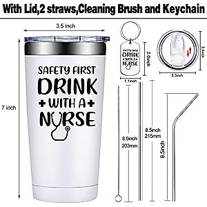 Grifarny Nurse Gifts for Women - Nurse Appreciation Practitioner Gifts - Nurses Week Gifts, Nurse Graduation Gifts, Nursing Student Gifts - Nurse Tumbler 20oz