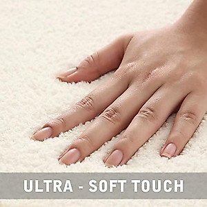 Modern Abstract Runner Rug - Imitation Cashmere Rugs with Rubber Backing Non Skid Laundry Room Rug, Kitchen Carpet Runner Indoor Bathroom Floor Runners