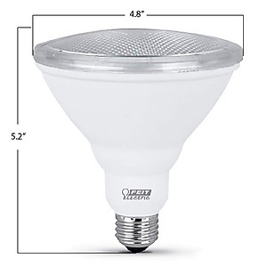 Feit Electric PAR38 LED Bulbs, 75W Equivalent, Non Dimmable, LED Flood Light Bulbs, 10 Year Life, 750 Lumens, 3000k Warm White, E26 Base, Damp Rated, 2 Pack, PAR3875/10KLED/2
