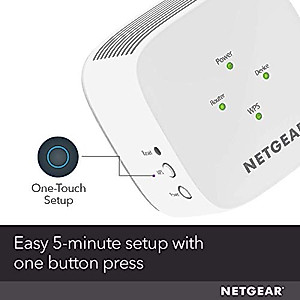 NETGEAR WiFi Range Extender EX2800 - Coverage up to 600 sq.ft. and 15 devices with AC750 Dual Band Wireless Signal Booster & Repeater (up to 750Mbps speed), and Compact Wall Plug Design