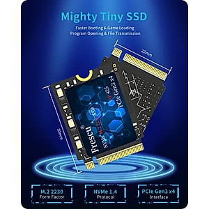 frescu M.2 2230 SSD, 512GB NVMe PCIe Gen3 X4 AP425 Internal Solid State Drive Compatible with Steam Deck/Microsoft Surface Pro 9/8/7+/X/Go 3/Laptop 5/4/3