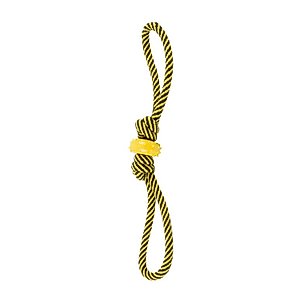 ALLUM Interactive Dog Toys – Durable Dog Toys for Puppies, Small and Medium Breeds - Tug of War Dog Toys - Puppy Chew Toys for Teething – Enrichment Puppy Toys (Yellow, Ring)