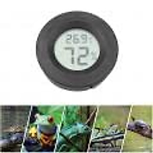 Mini Digital Hygrometer Gauge, Digital Reptile Gauge with Large Backlight LCD Display for Indoor Outdoor Humidifiers Greenhouse Basement