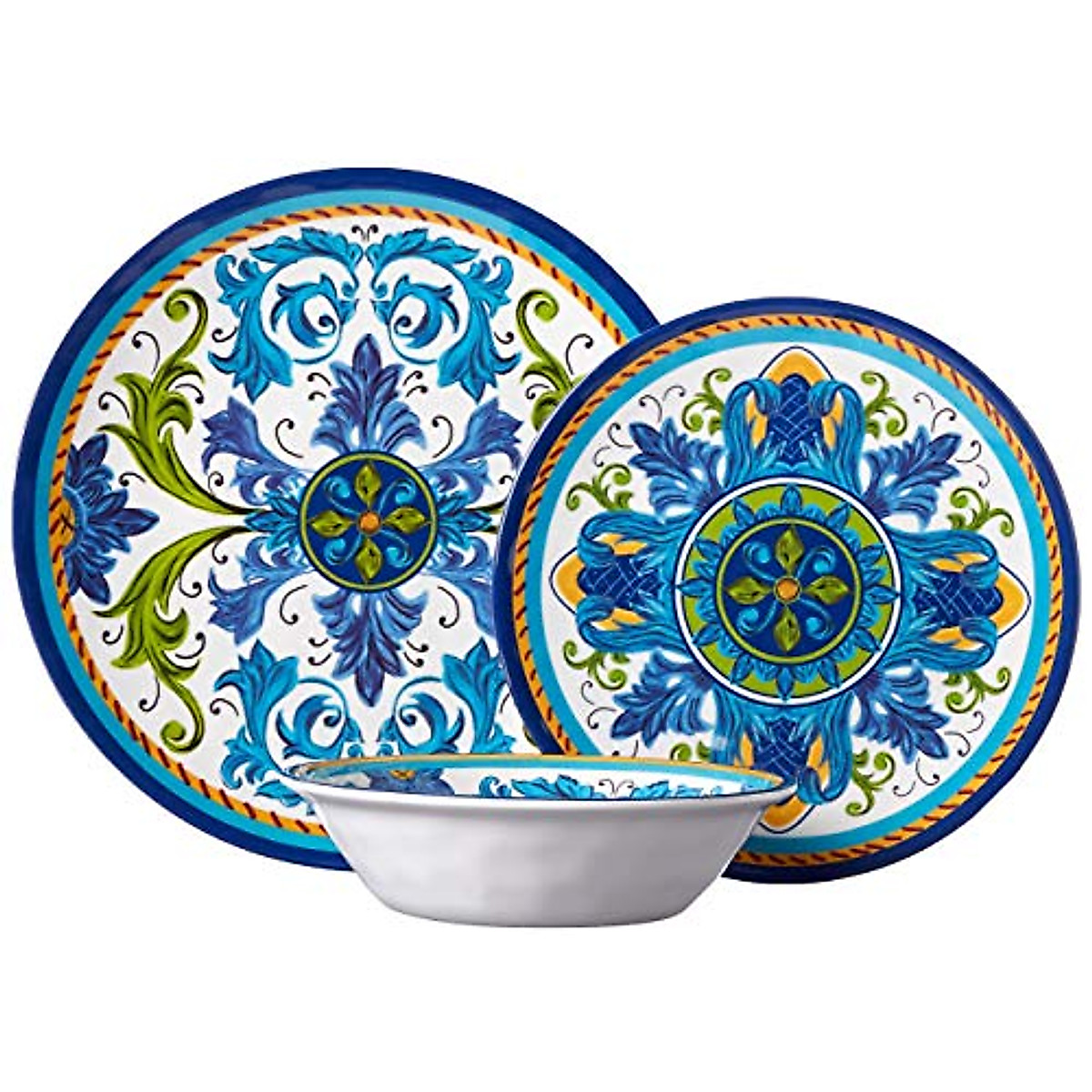 Certified International Luca Melamine 12 pc Dinnerware Set