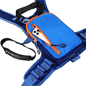 LUCKY CLOVER Ski Harness for Kids: Learn to Ski Safely and Teach Your Child The Fundamentals of Skiing and Snowboarding, Skiing Training Equipment with Backpack and Shock Absorbing Leashes