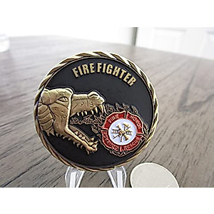 Firefighter Fireman First Responder First in Last Out 911 Skull Challenge Coin