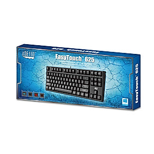 Adesso AKB-625UB - Easy Touch Compact Mechanical Gaming Keyboard,Black