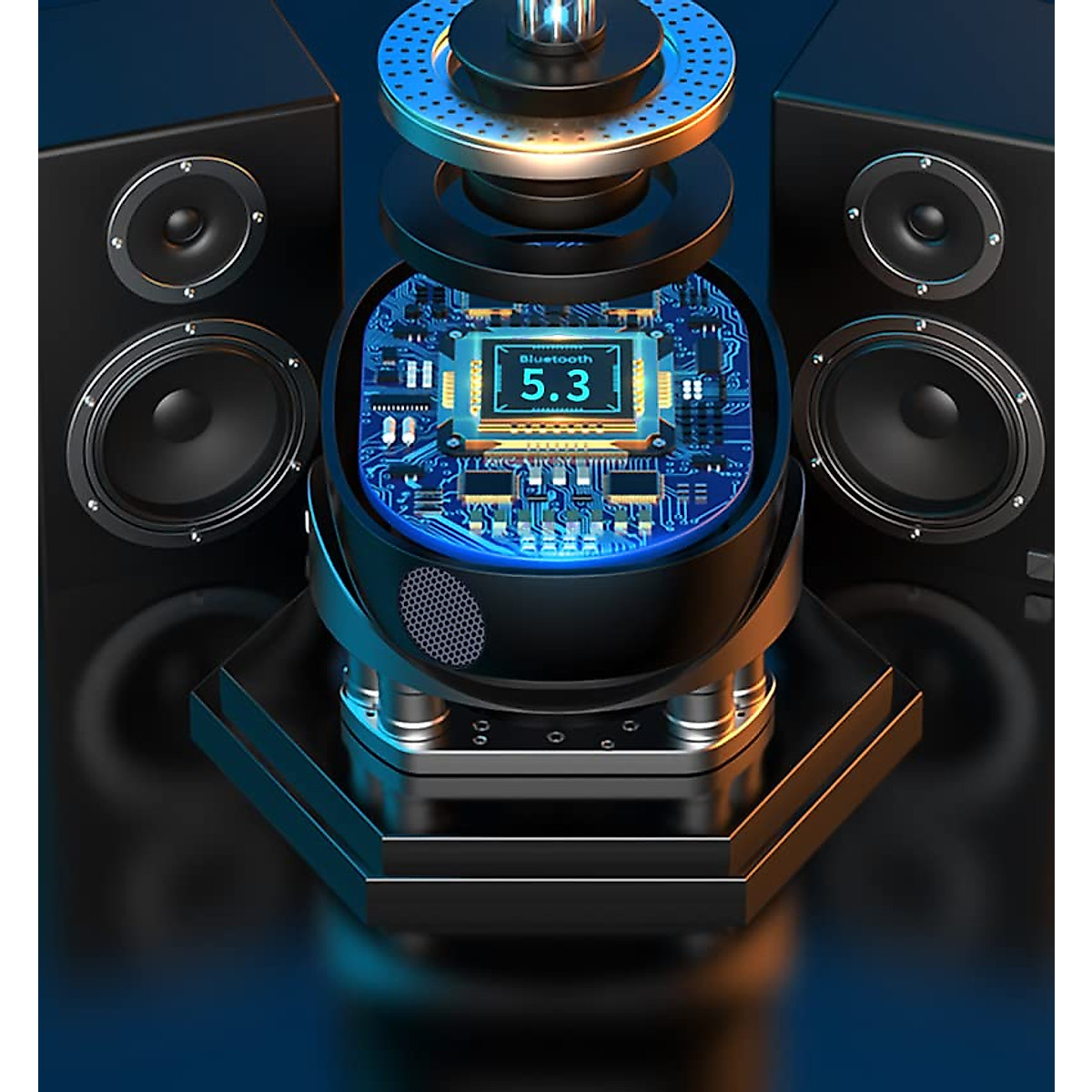 Wireless Ear Clip Bone Conduction Headphones Bluetooth Open Ear Waterproof Bluetooth Bone Conduction Earbuds Ear Clip Bone Conduction Head Set Painless Long Battery for Sports,Working,Driving Black