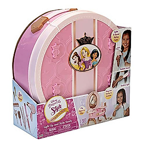 Disney Princess Vanity Style Collection Light Up and Style Vanity - Lights & Realistic Sound Styling Tools