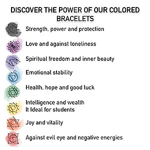 Bracelet 7 knots for protection, Evil Eye and Good Luck. Buddisth String. Thread/Amulet for prosperity and success. Talisman for Womens, Mens, Girls, Boys. Cord Adjustable.