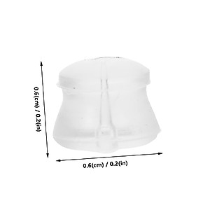 TEHAUX 100pcs Earplugs DIY Earrings Earring Accessories Handmade Earrings Clear Clutch Bag Dangle Earrings Soft Earring Backs Earrings Making Accessories DIY Earring Plugs Hamburger Nut