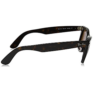 Ray-Ban RB2140 Original Wayfarer Icons Polarized Sunglasses, Tortoise/Brown, 50mm