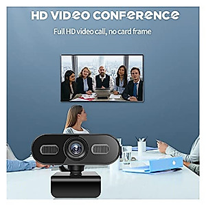 ZAUNCO Webcam 1080P Webcam, HD Webcam with Microphone USB Camera Autofocus Plug and Play Suitable for Video Conferencing Gaming Webcam