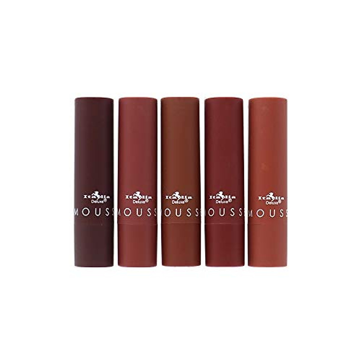 Italia Deluxe Top Five Mousse Matte Lipstick Set Chola Browns