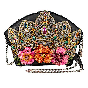Mary Frances womens Princess Crossbody Crown Handbag Shoulder Bag, Multi, One Size US
