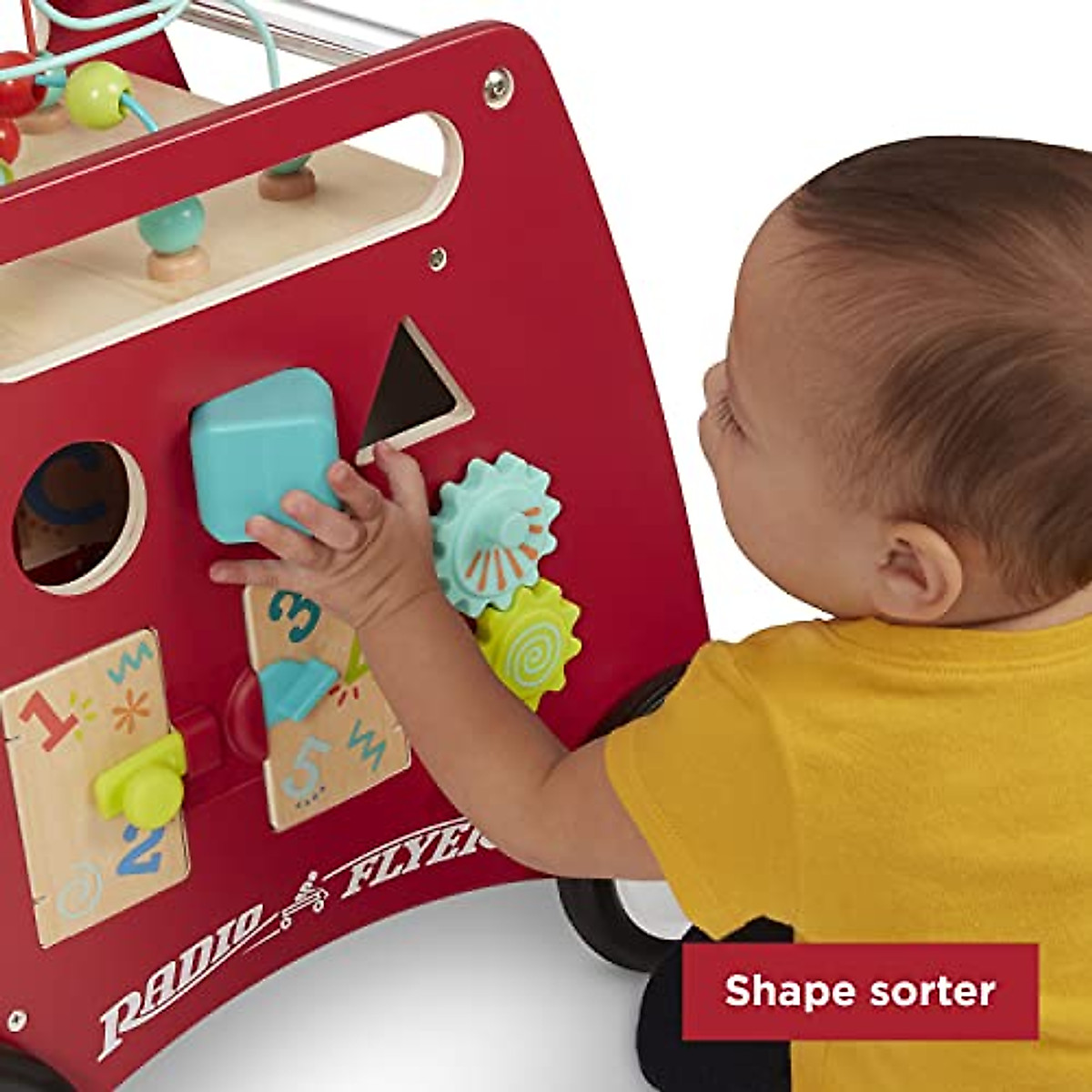Radio Flyer Deluxe Push & Play Cube Walker, Walker Toy for Ages 1-3