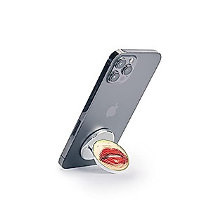 HANDL New York: Pixeled Lips - Handl Benjamin Collection - Phone Grip and Stand for Smartphone