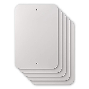 12” x 18” Metal Sign Blank – White Aluminum - .040” (5)
