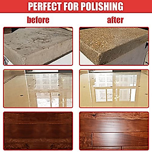 Ganggend Wet Polisher with 4'' Diamond Polishing Pad Tools Kit, Variable Speeds, 860W/110V Wet Buffer, Low-noise Buffing Machine for Concrete / Stone Countertop, Floor Surface, Marble, Ceramic Tile