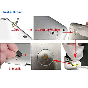 Bottom Base Case Rubber Feet Foot Pad Replacement Set for MacBook Pro 13" 15" Retina A1398 A1425 A1502 Series Laptop 2013-2015 Year