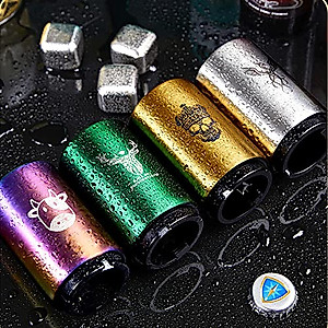 2-Pack Beer Bottle Opener | Push Down and Pop Off Bottle Opener | Automatic Beer Top Popper | Magnetic Cap Catcher