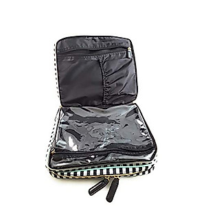 me & my BIG ideas Storage Case - The Happy Planner Scrapbooking Supplies - Black & White Stripe - Holds Your Planner & Accessories - Zippered Bag with Handle & 2 Removable Pouches - 12 x 10.5 x 4 in.