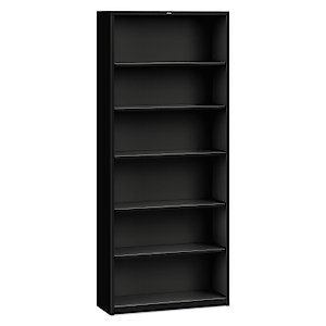 HON 6-Shelf Steel Bookcase - 81-Inch