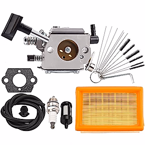 Dalom BR420 Carburetor Kit with Cleaner Cleaning Filter for Stihl SR320 SR340 SR380 SR400 SR420 BR320 BR340 BR380 BR400 BR420 Backpack Blower