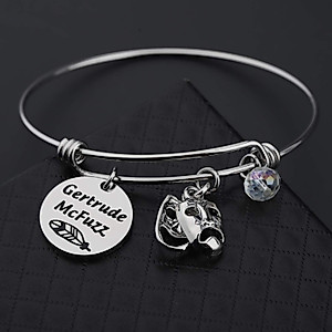 Lywjyb Birdgot Seussical the Musical Inspired Bracelet Gertrude McFuzz Gift Wickersham Monkey Gift Horton Elephant Gift Opening Night Gift Musical Theatre Jewelry (Gertrude McFuzz bg)