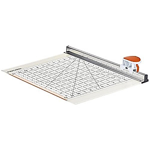 Fiskars Rotary Ruler Combo for Fabric Cutting, 12-Inch x 12-Inch,Clear